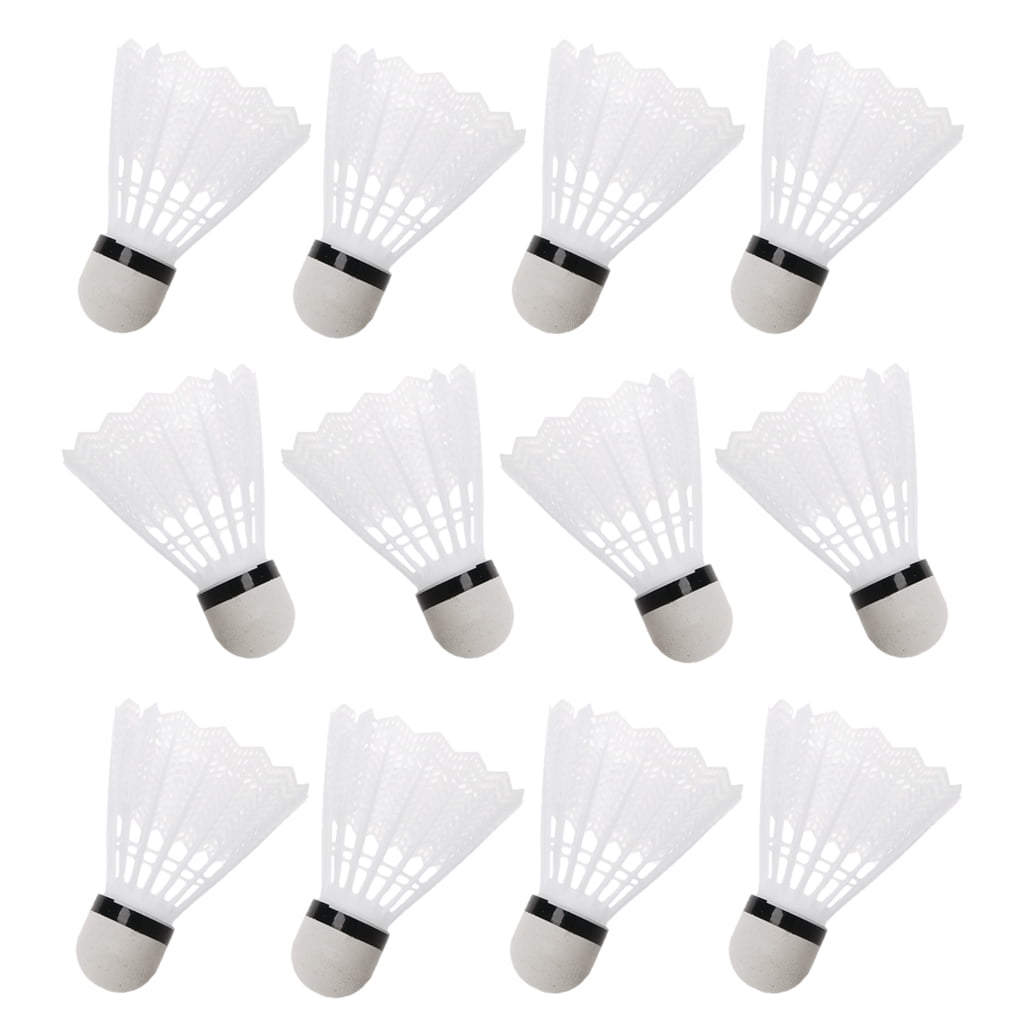 12pcs Outdoor Windproof Badminton Replacement Plastic Shuttlecocks for ...