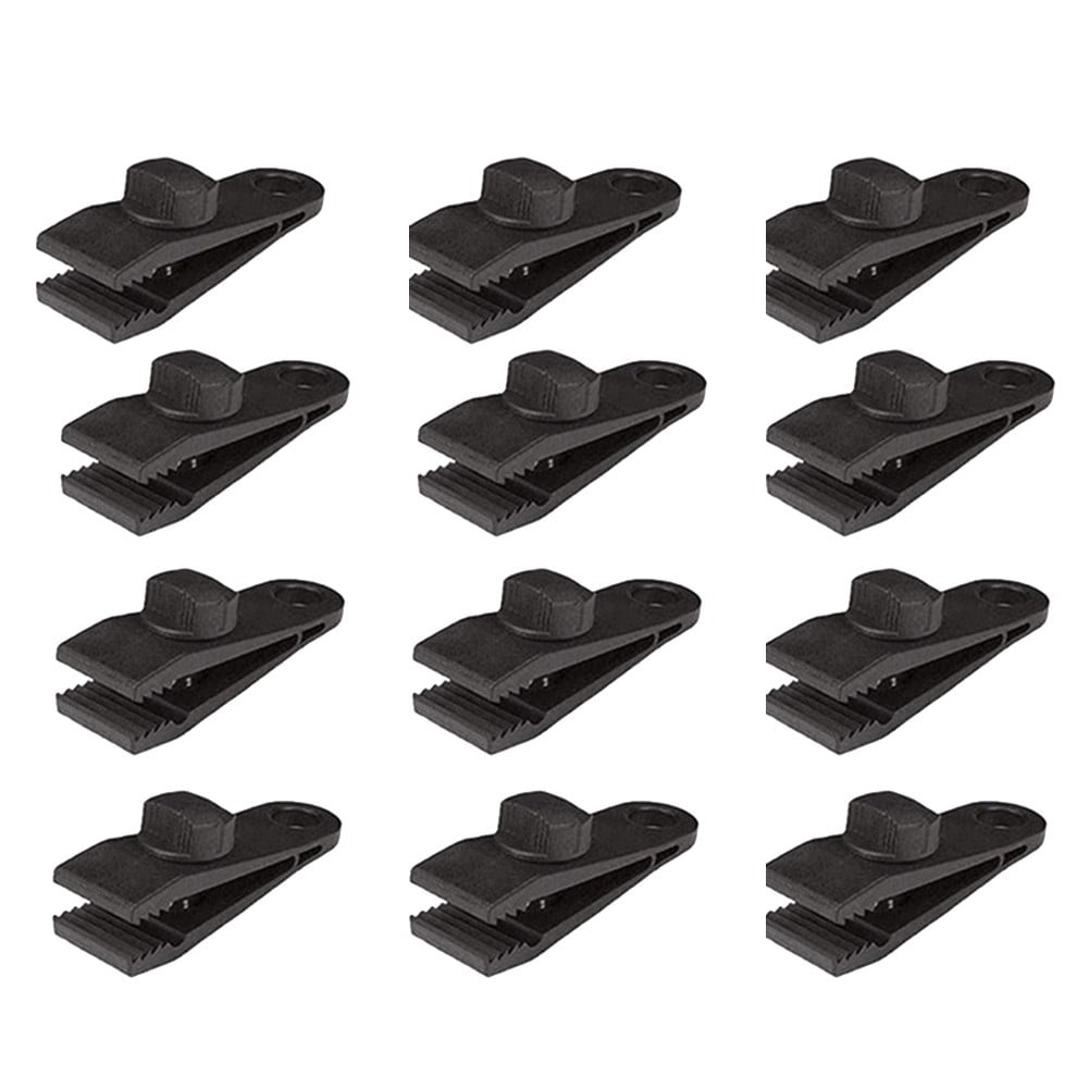 12pcs Outdoor camping Tarp Clips Locking Awning Clamp Snap Hangers ...