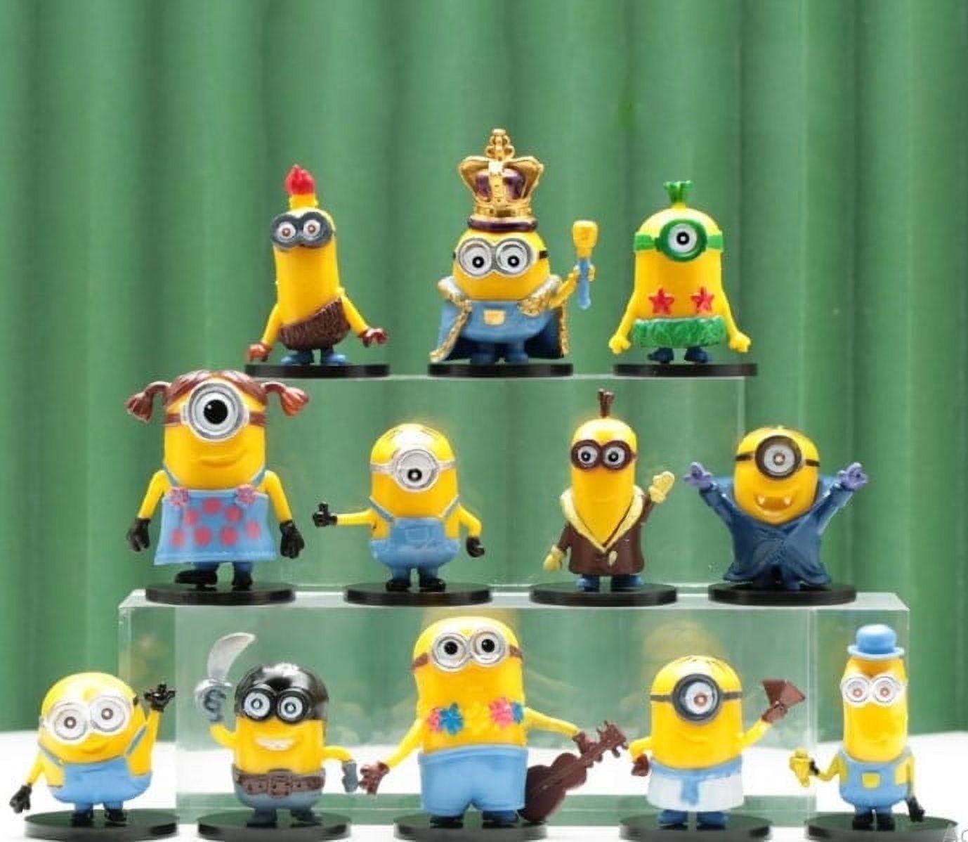 12pcs PVC For Kids Mini Cute Figure Toy Birthday Gift Minions Models ...