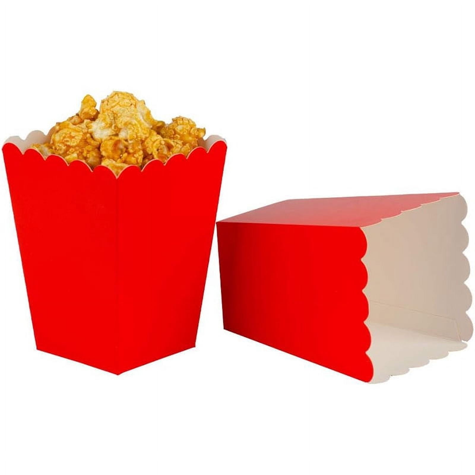 12pcs Paper Candy Cartons Popcorn Box Party Supplies Pure Popcorn Boxes ...