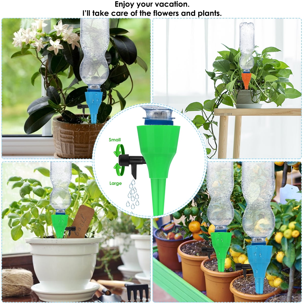 12pcs Plants Watering Devices Constant Pressure Slow Release Self ...