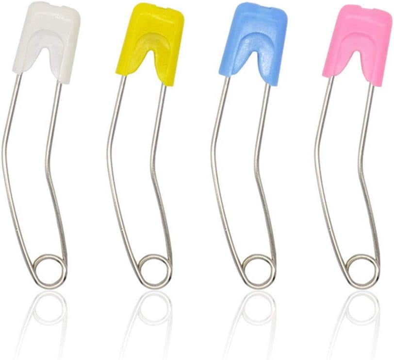 12pcs Plastic Curved Safety Pins for Baby Cloth Diapers - Walmart.com