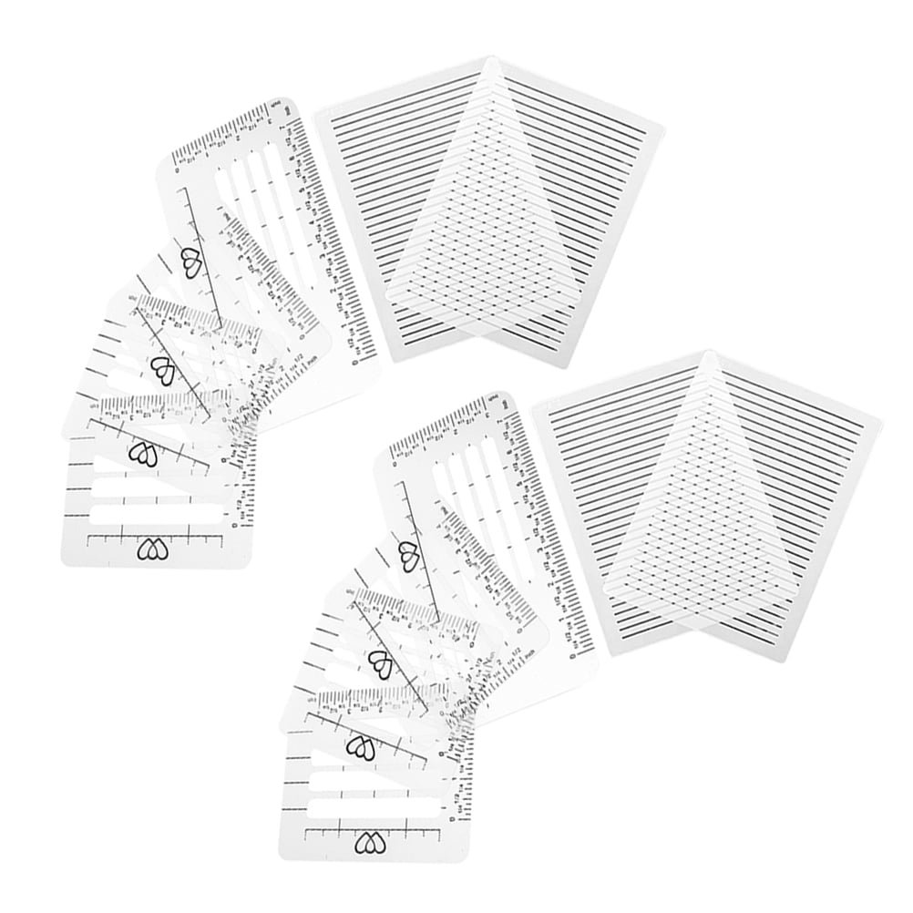 12pcs Plastic Scale Straight Line Stencil Template for Journaling and ...