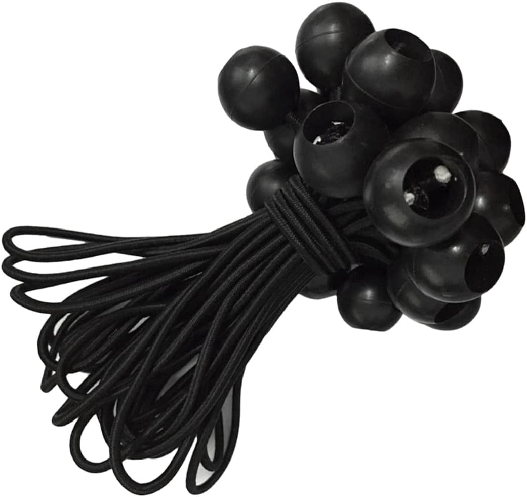 12pcs Plastic Tarp Black Tarp Black Bungee Cord Gazebo Tarp Tie Down ...