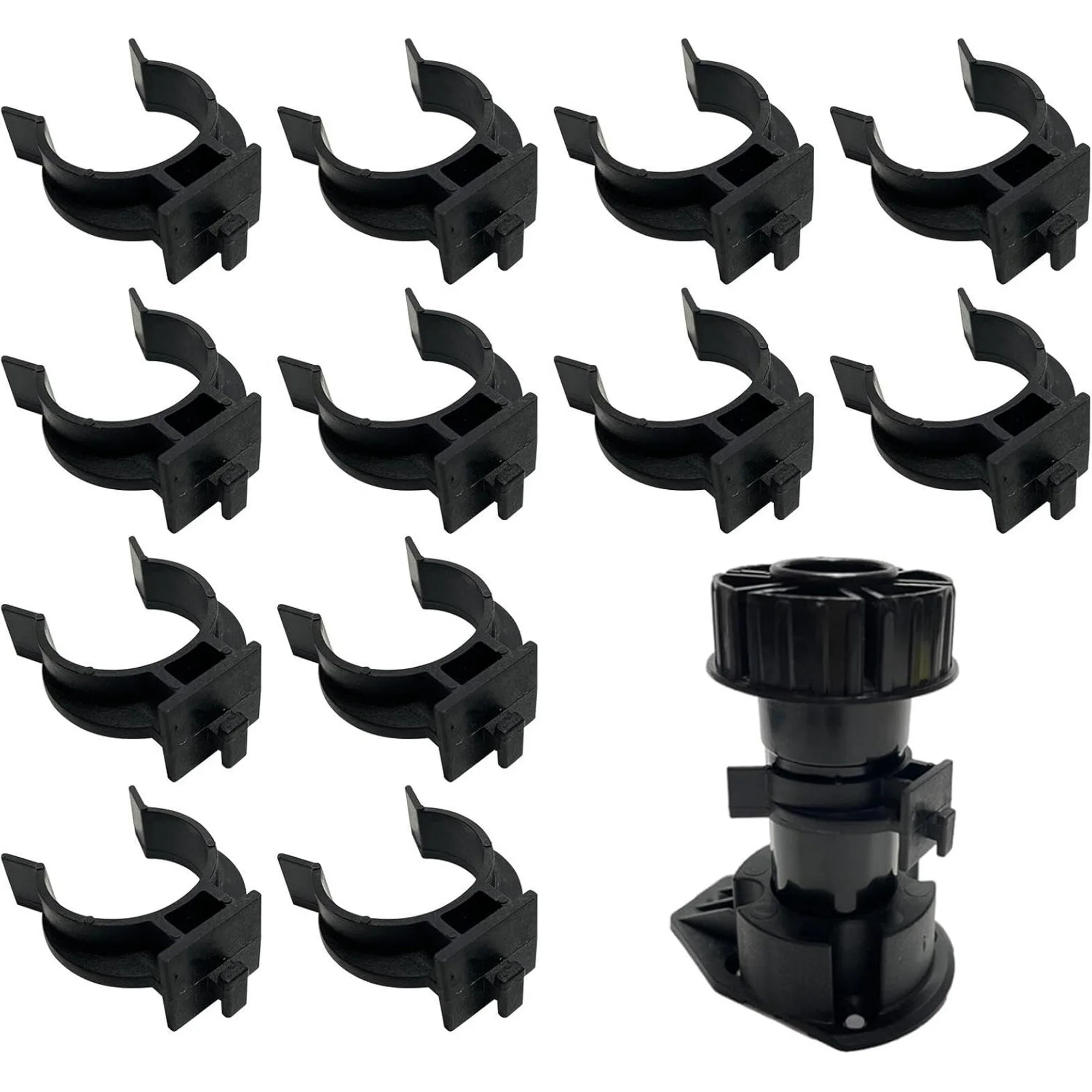 12pcs Plinth Clips, Kitchen Kick Board Plinth Clips Kitchen Leg Plinth ...