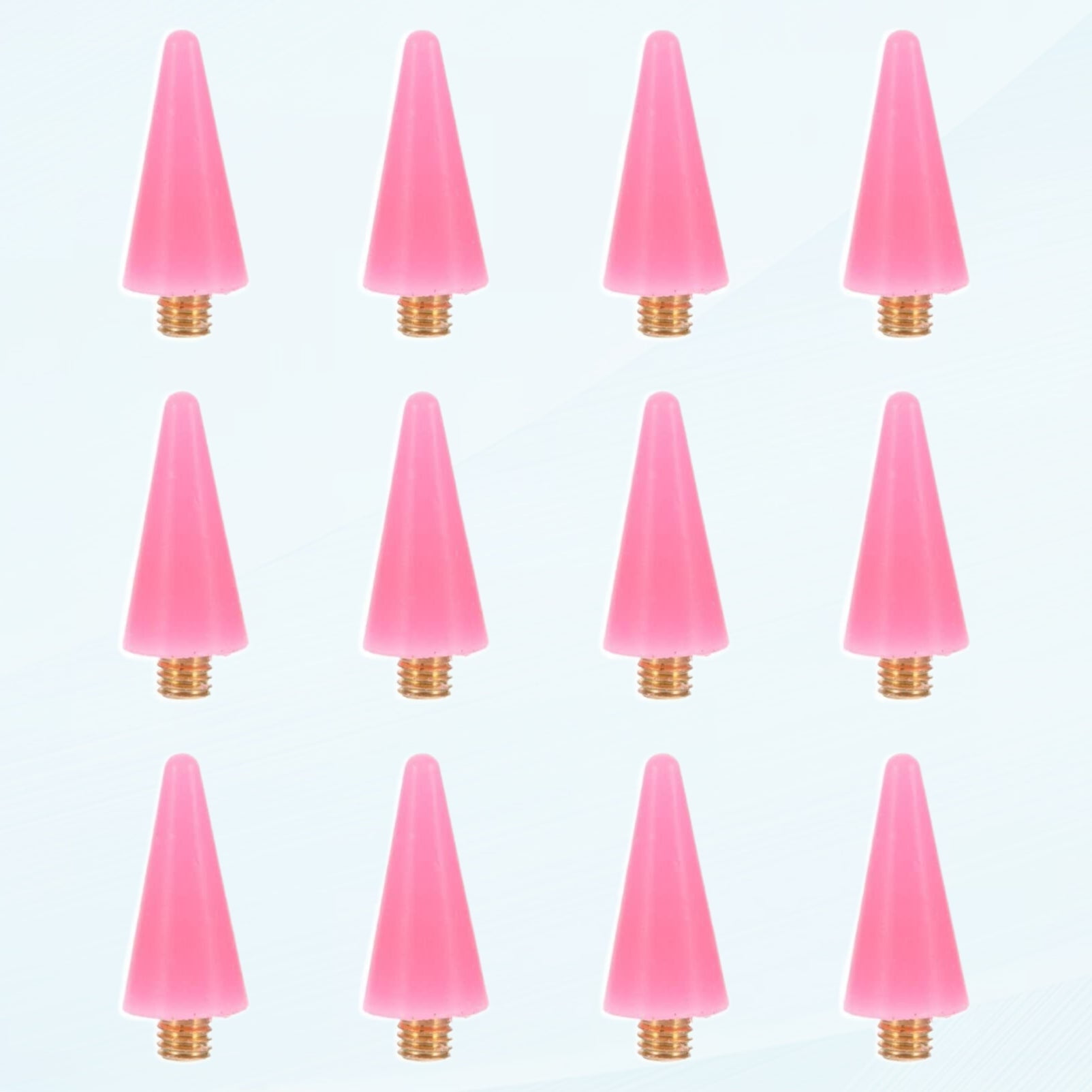 12pcs Point Drilling Pen Wax Head Professional Nail Art Wax Pen Crystal ...