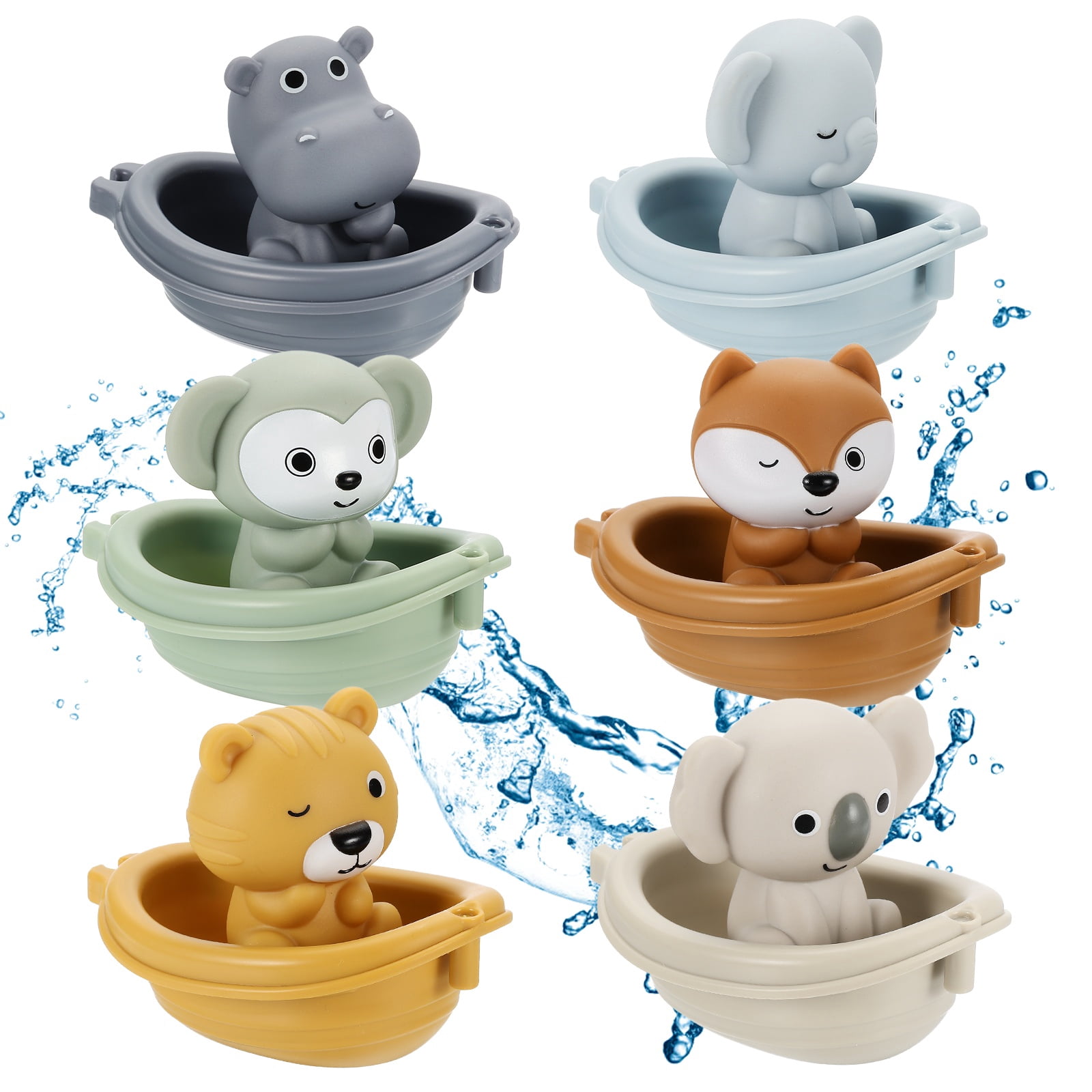 12pcs Pool Toy Water Float No Hole Bath Toy for Bathrooms, Multicolor ...
