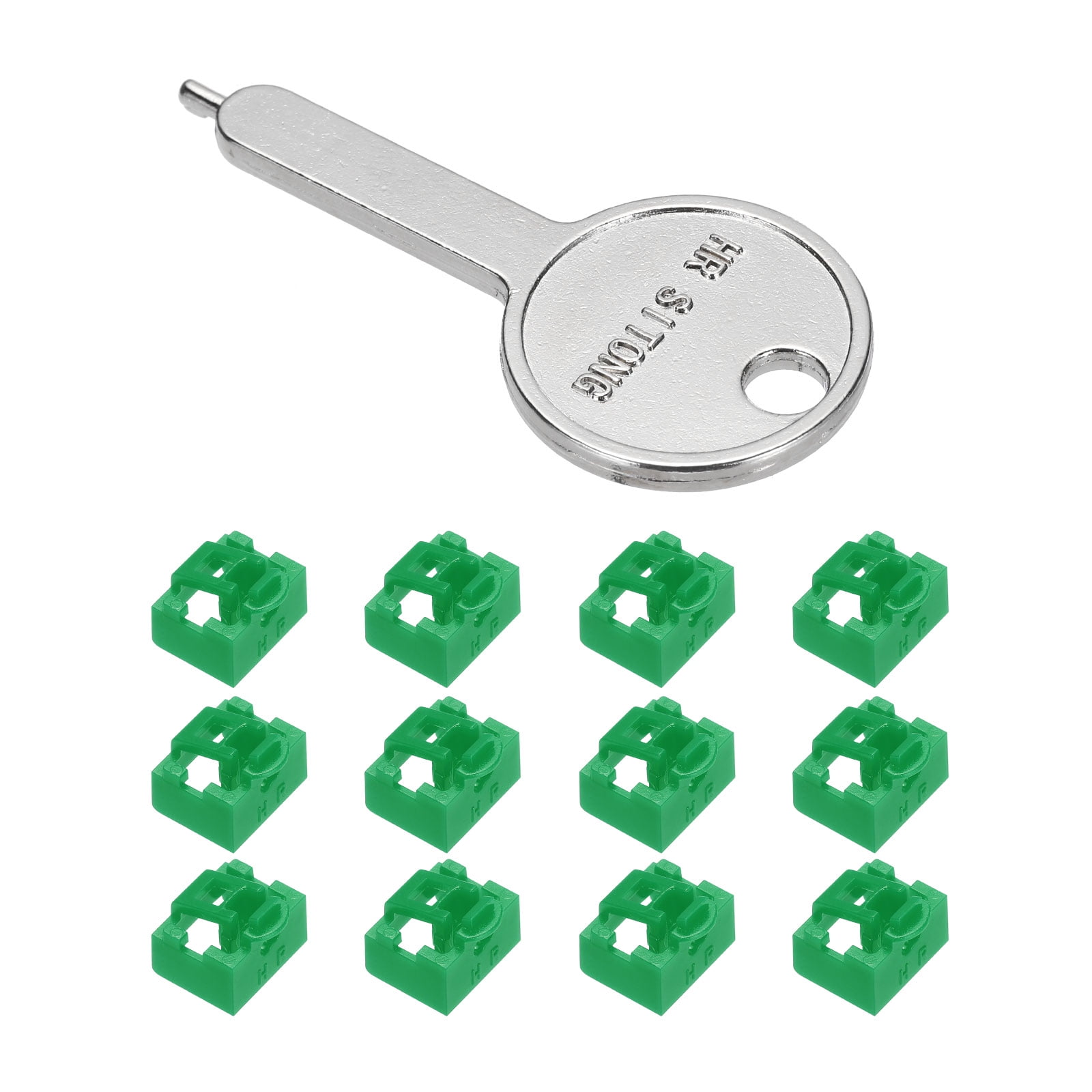 12pcs Port Blocker Locking RJ45 Port/Dust PC Blocker with Coded Key ...