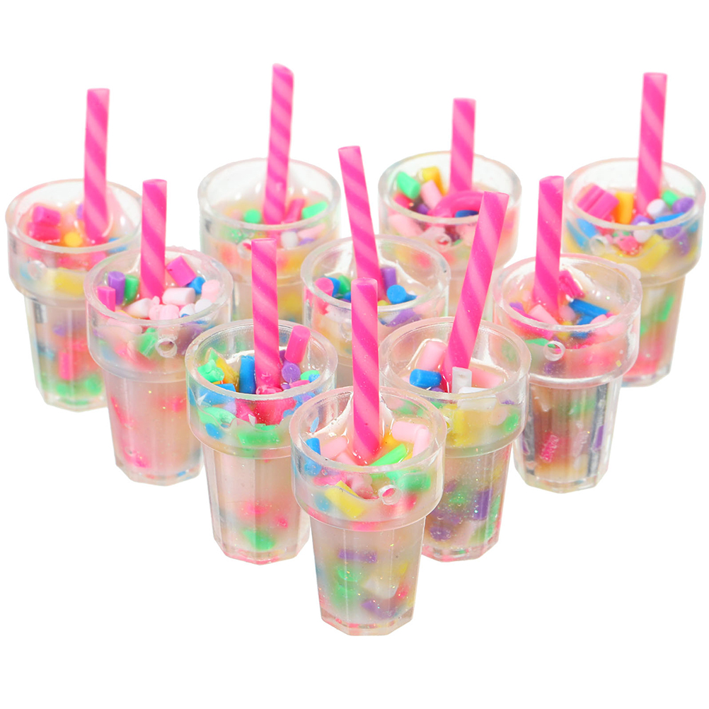 12pcs Realistic Miniature Milk Tea Decoration Doll House Milk Tea Props ...