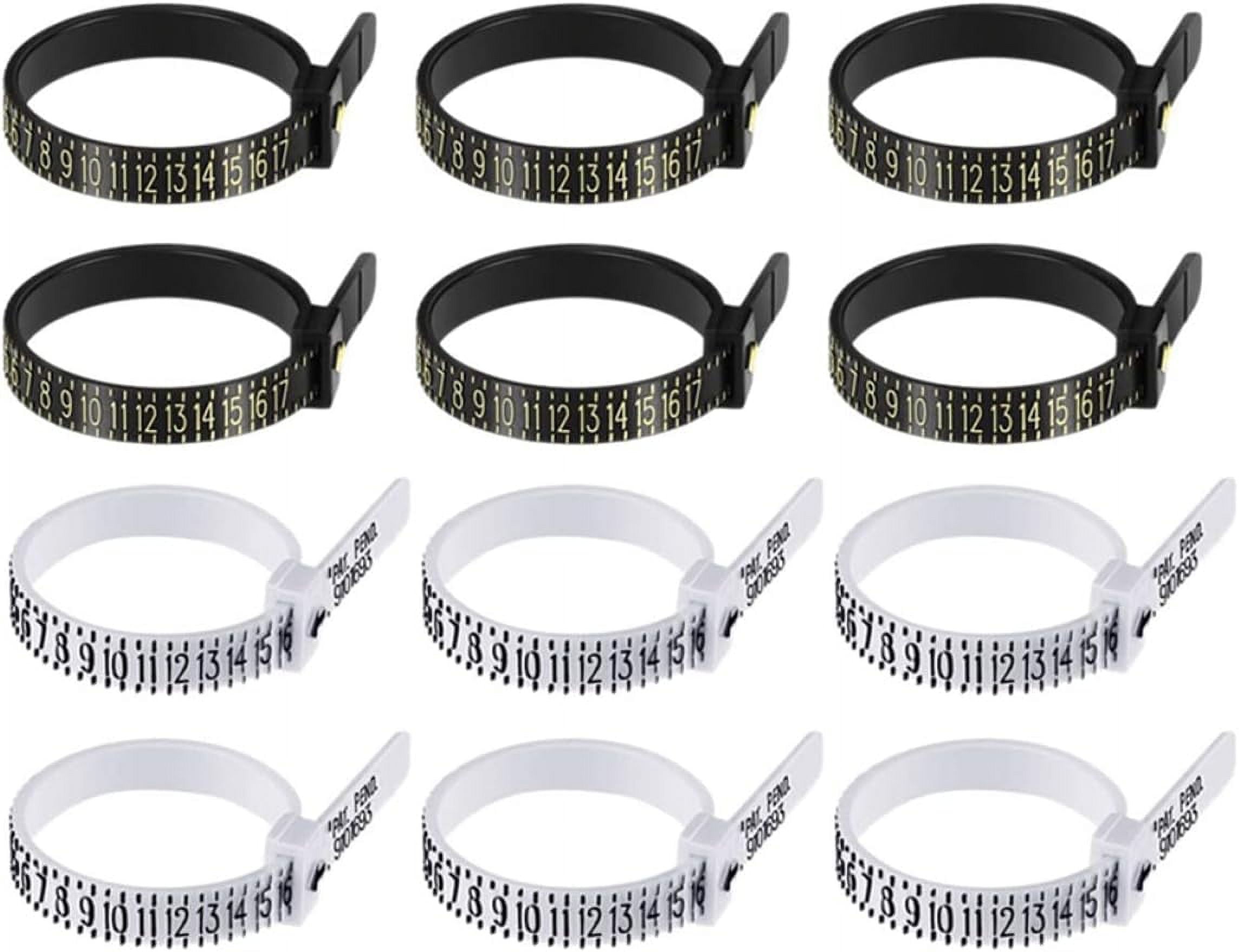 12pcs Ring Circumference Measurement Rotary Tool Plastigauge Ring Sizer ...