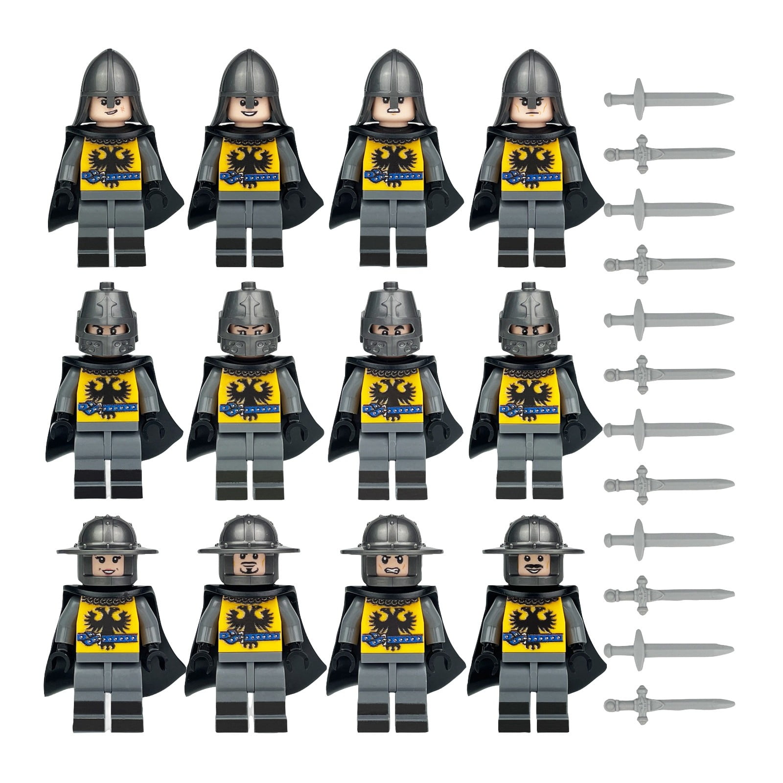 12pcs Roman Commander Figure, 2"Roman Commander Toy Building Sets ...