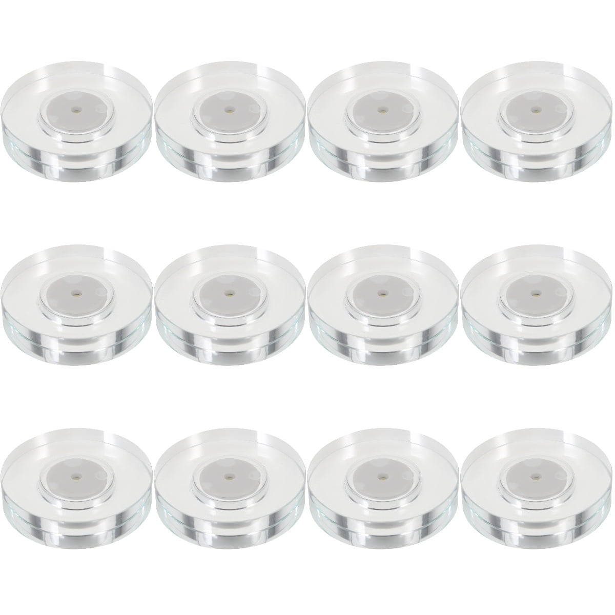 12pcs Rotating Display Stand Led Rotating Stand USB Rechargeable ...