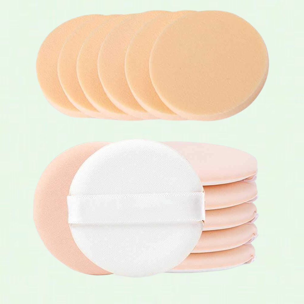 12pcs Round Makeup Sponges with Air Cushion Powder Puff, Latex-free ...
