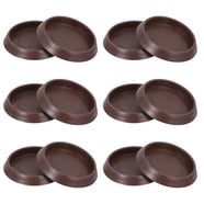 softtouch 2 1/2" Square Carpet Bottom Caster Cups, Brown/Gray (4 Pack ...