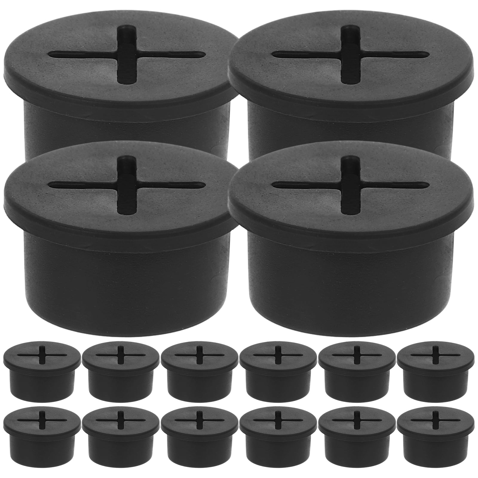 12pcs Round Rubber Grommets for Desktop Wire Protection and Hole ...