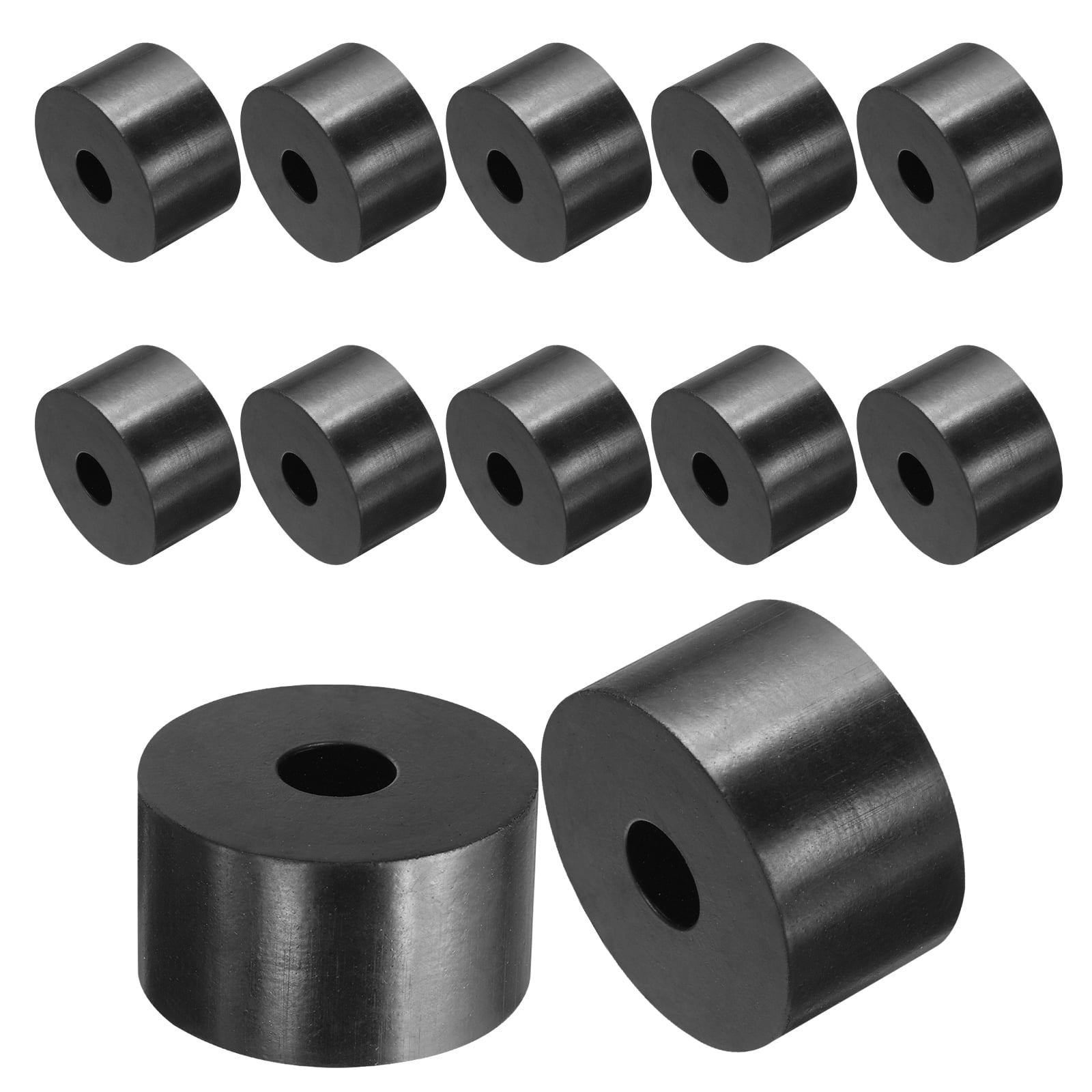 12pcs Rubber Spacers 35mm OD x 10mm ID x 20mm Height Round Anti ...