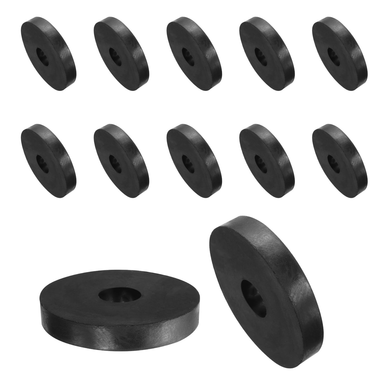 12pcs Rubber Spacers 60mm OD x 15mm ID x 10mm Height Round Anti ...