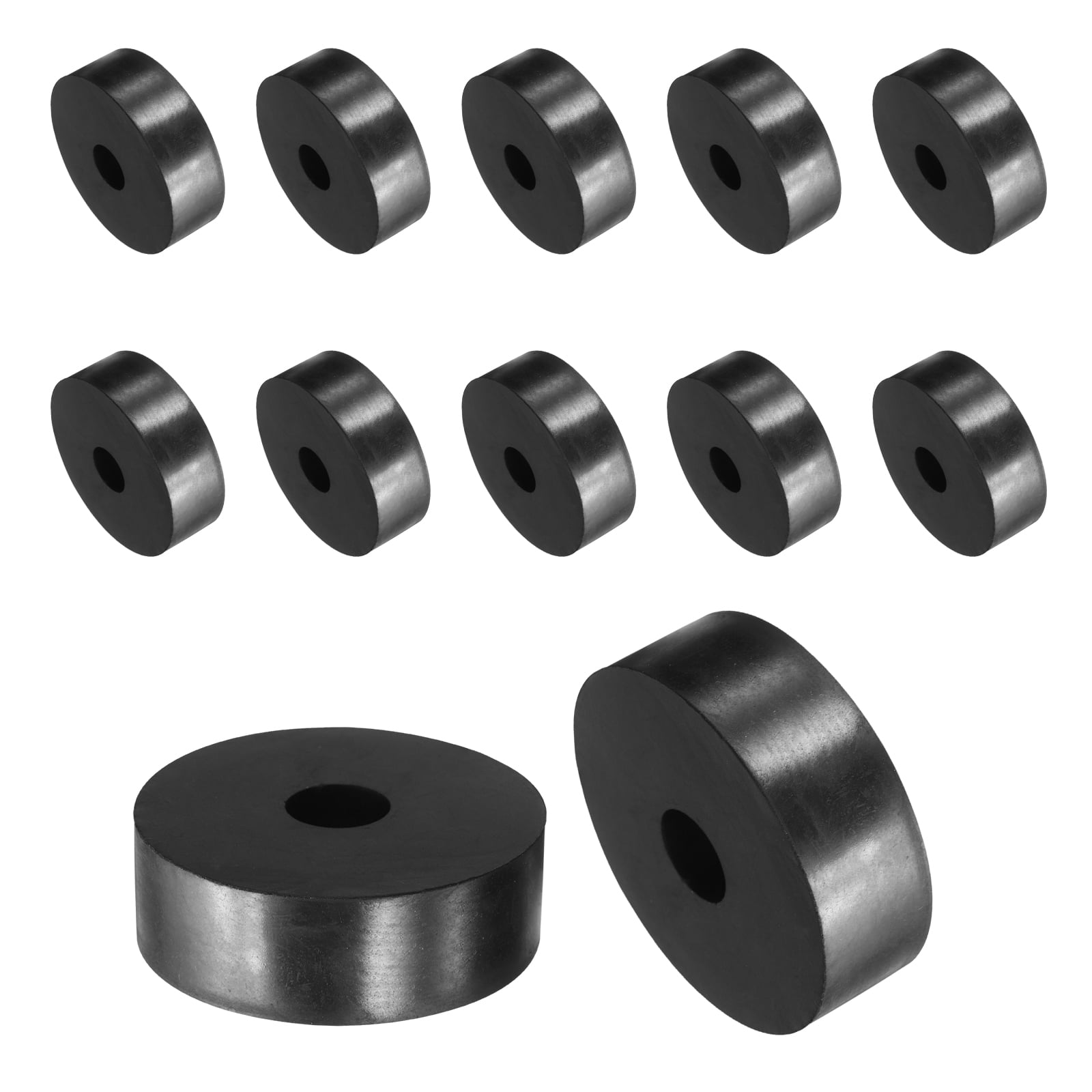 12pcs Rubber Spacers 60mm OD x 15mm ID x 20mm Height Round Anti ...