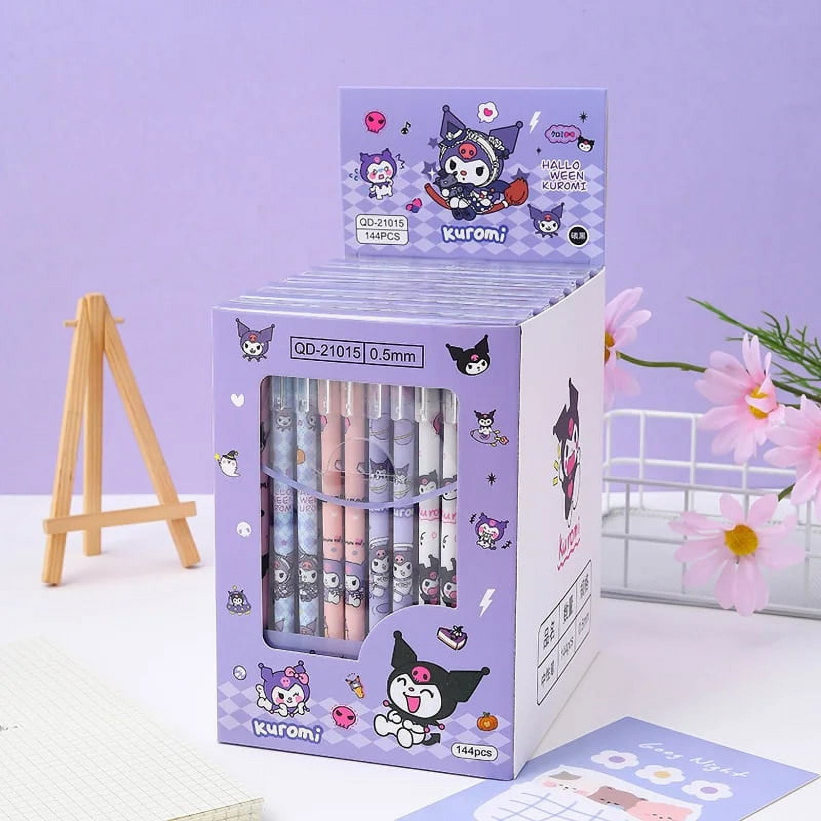 12pcs Sanrio Erasable Neutral Pen Hello Kitty Kuromi Cinnamoroll