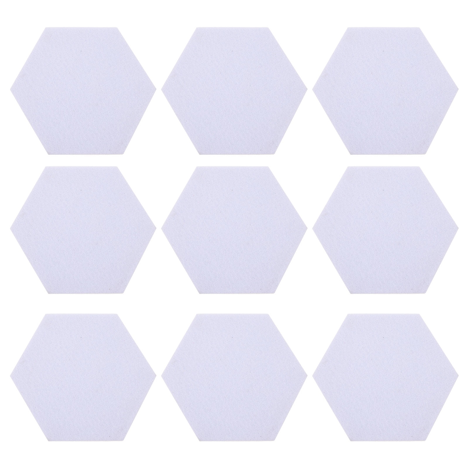 12pcs Self-Adhesive Hexagon Felt Bulletin Board Tiles Versatile Cork ...