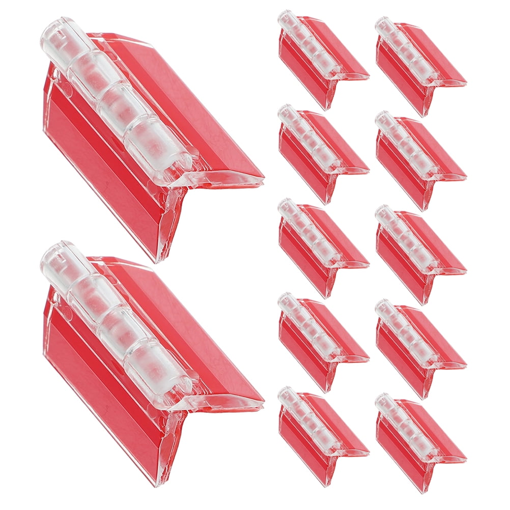 12pcs Self Adhesive Hinge Clear Plastic Hinges Acrylic Hinge Piano ...
