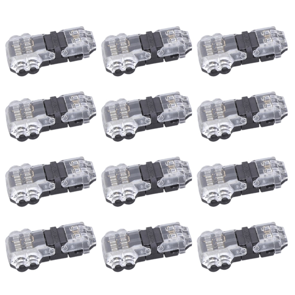 12pcs Self Stripping 2 Pin Wire Connectors 3 Way Electrical Wire ...
