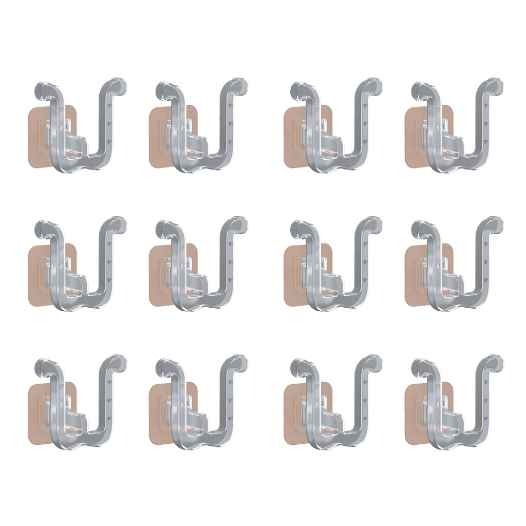 12pcs Self-adhesive Slipper Rack No-punching Wall Mounted Shoes Storage ...