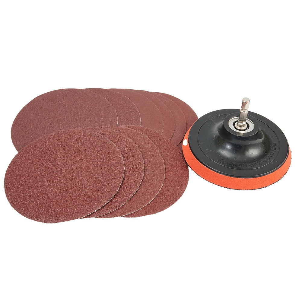 12pcs/Set 4Inch 100mm Round Sandpaper Sand Sheets Sanding Abrasive Disc ...