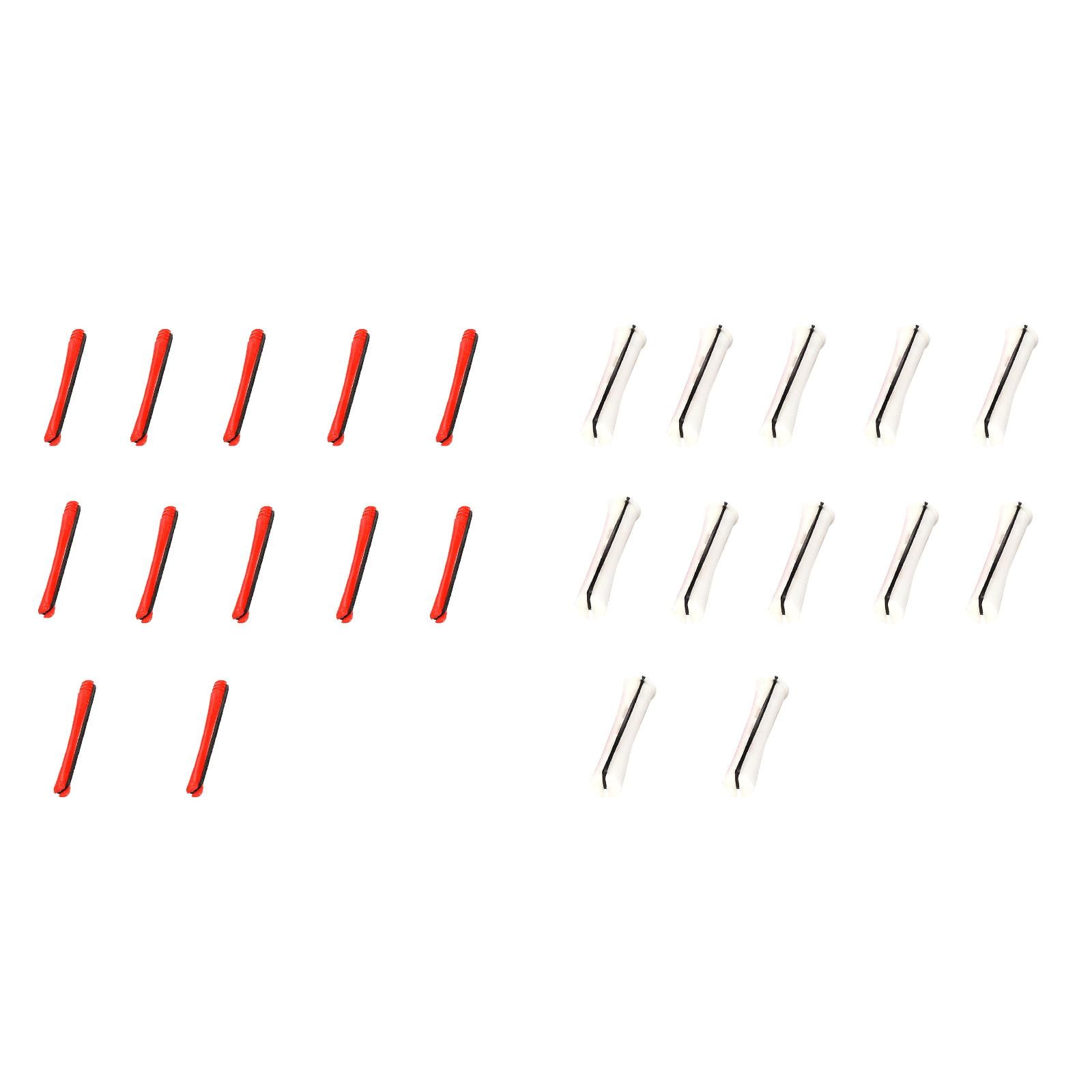 12pcs/Set Natural Long Short Hair Perm Rods with Elastic Rubber Band ...