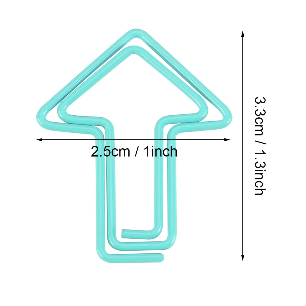 12pcs Shape Paper Clips Bookmark Marking Document Organizing Clip ...