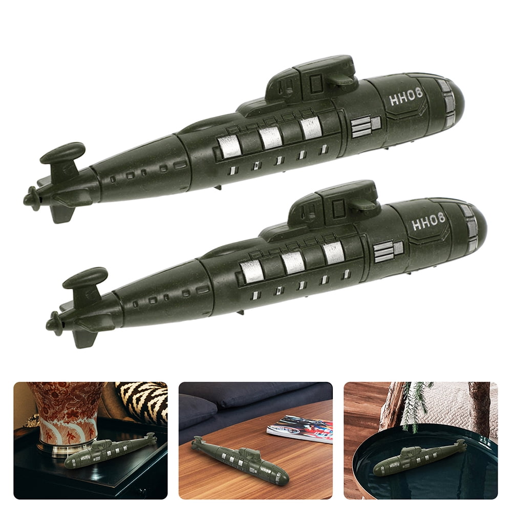 WEAVILUX Decorative Submarine Model Kit PP 12Pcs Green Rustic Ancient ...