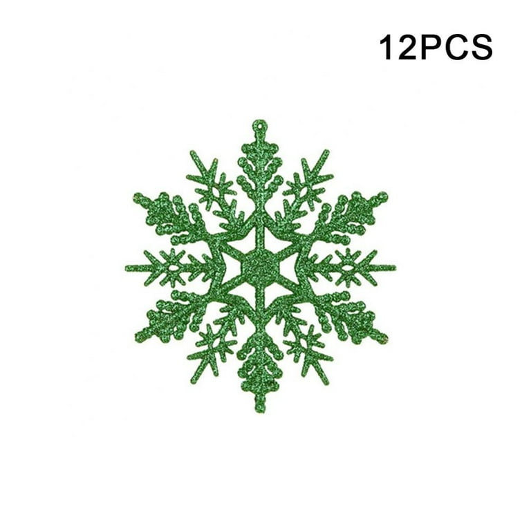 snowflakes green