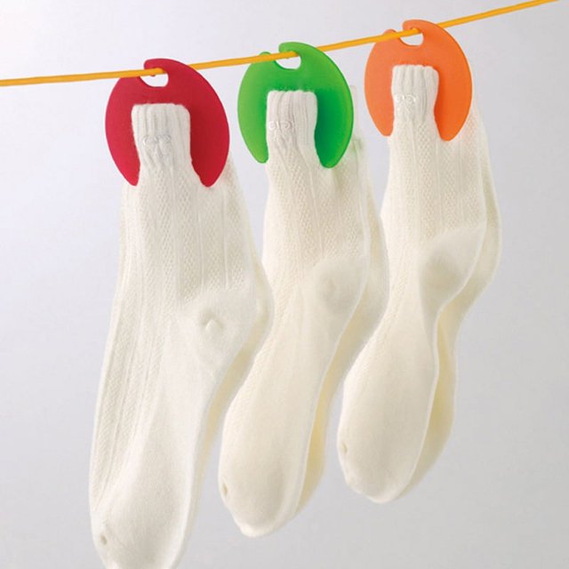 12pcs Sock Clips Sock Organizers Sorters Holders Socks Clip ...