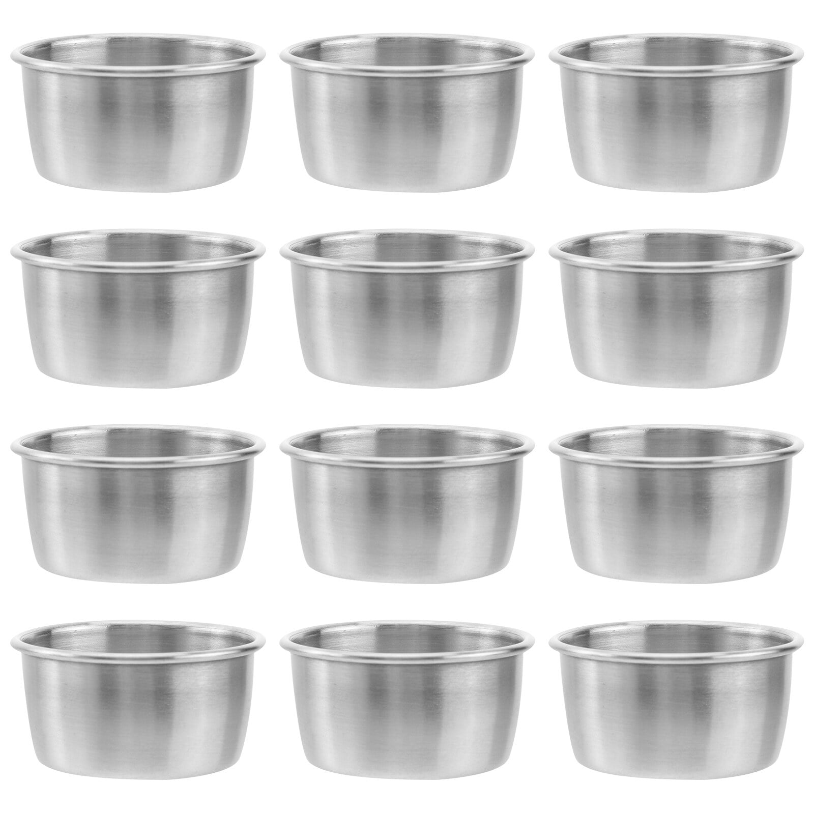 12pcs Stainless Steel Condiment Sauce Cups Tomato Sauce Container ...