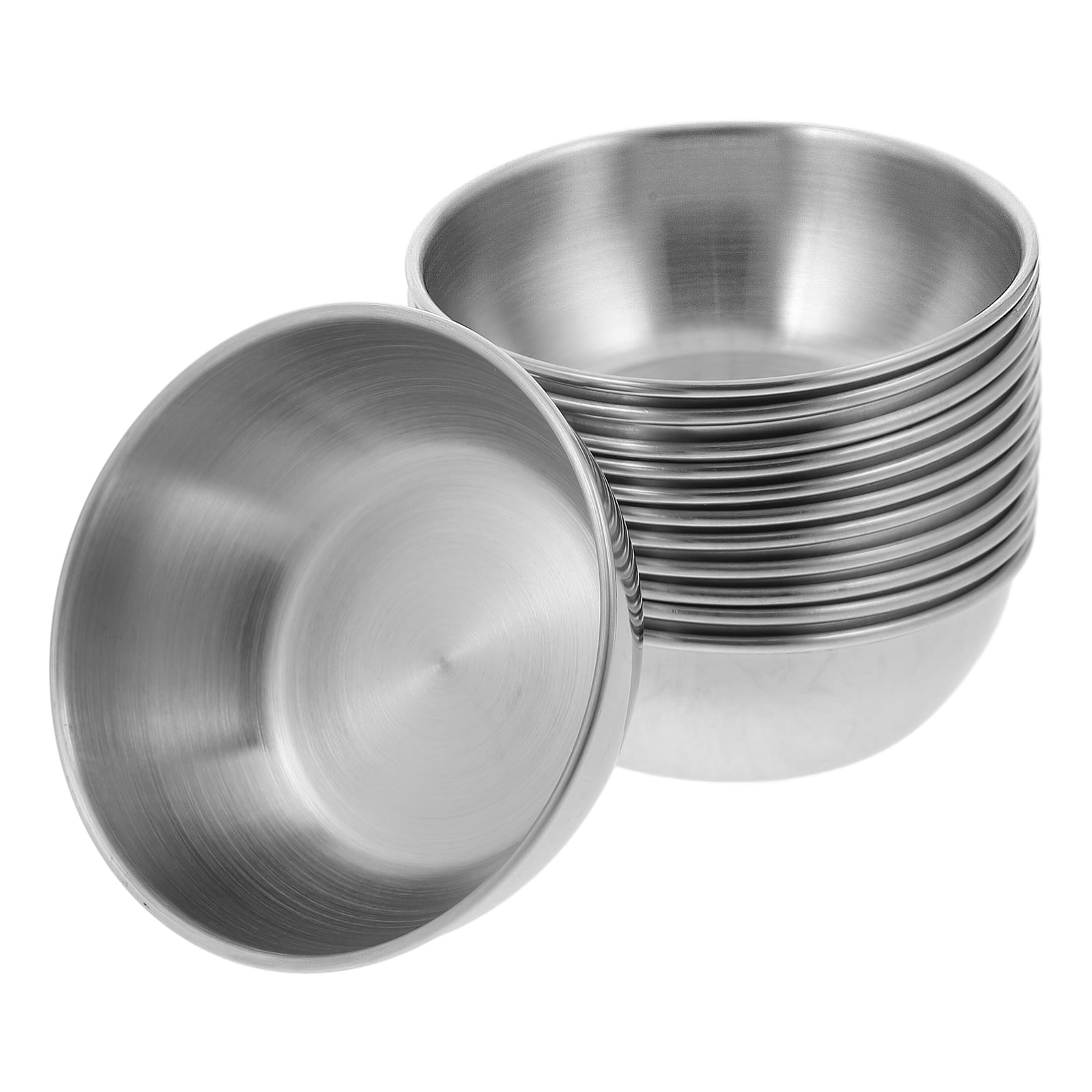 HEATSHAKING 12Pcs Small Stainless Steel Bowls for Dipping Sauces and ...