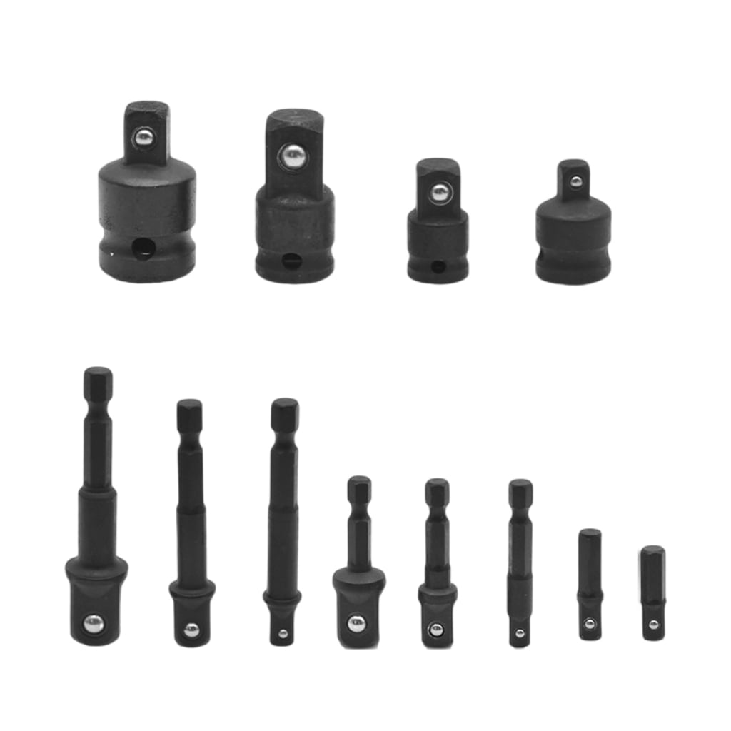 12pcs Steel Socket Adapter Set Impacts Prepared Drill Bit Extension ...
