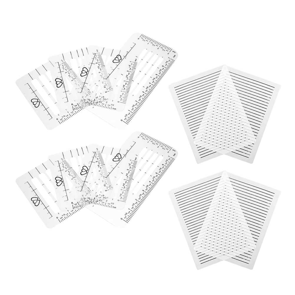 12pcs Straight Line Stencil Template for Journaling and Envelope ...