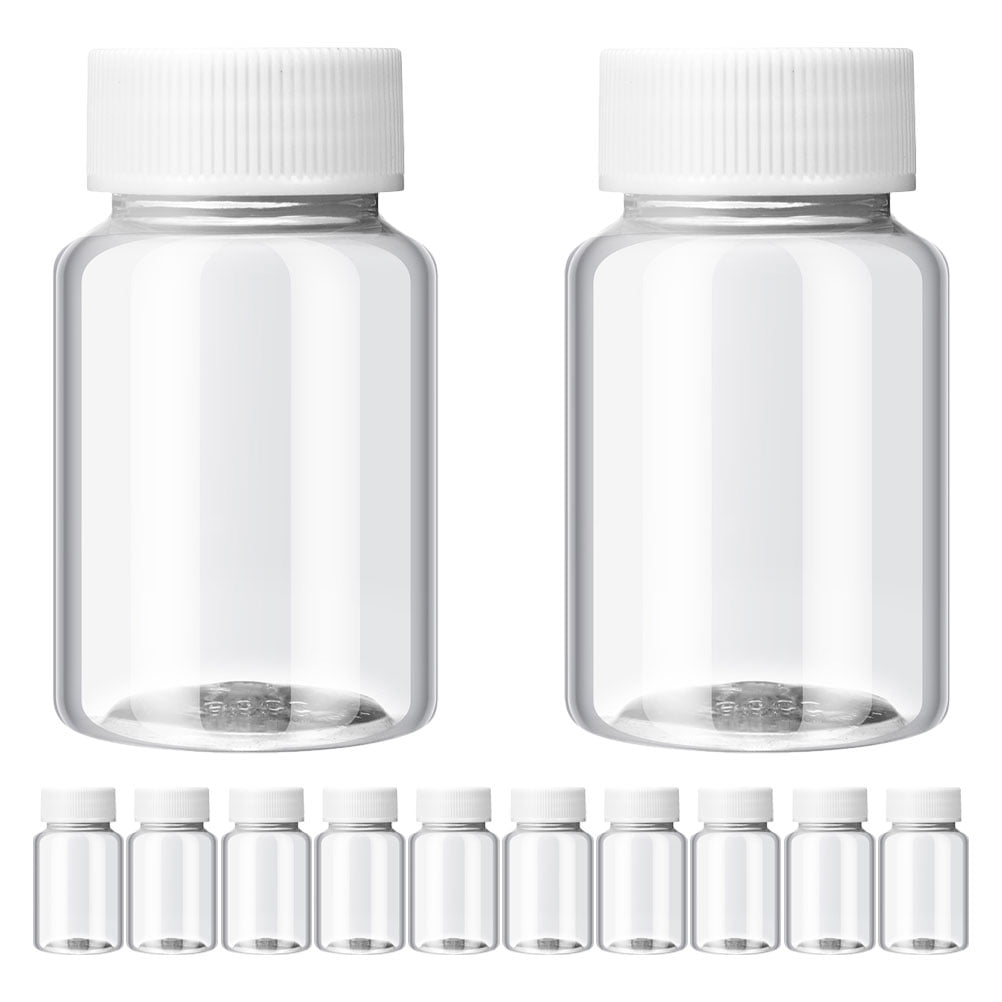 12pcs Travel Bottles with Caps Empty Bottles Plastic Container Small ...