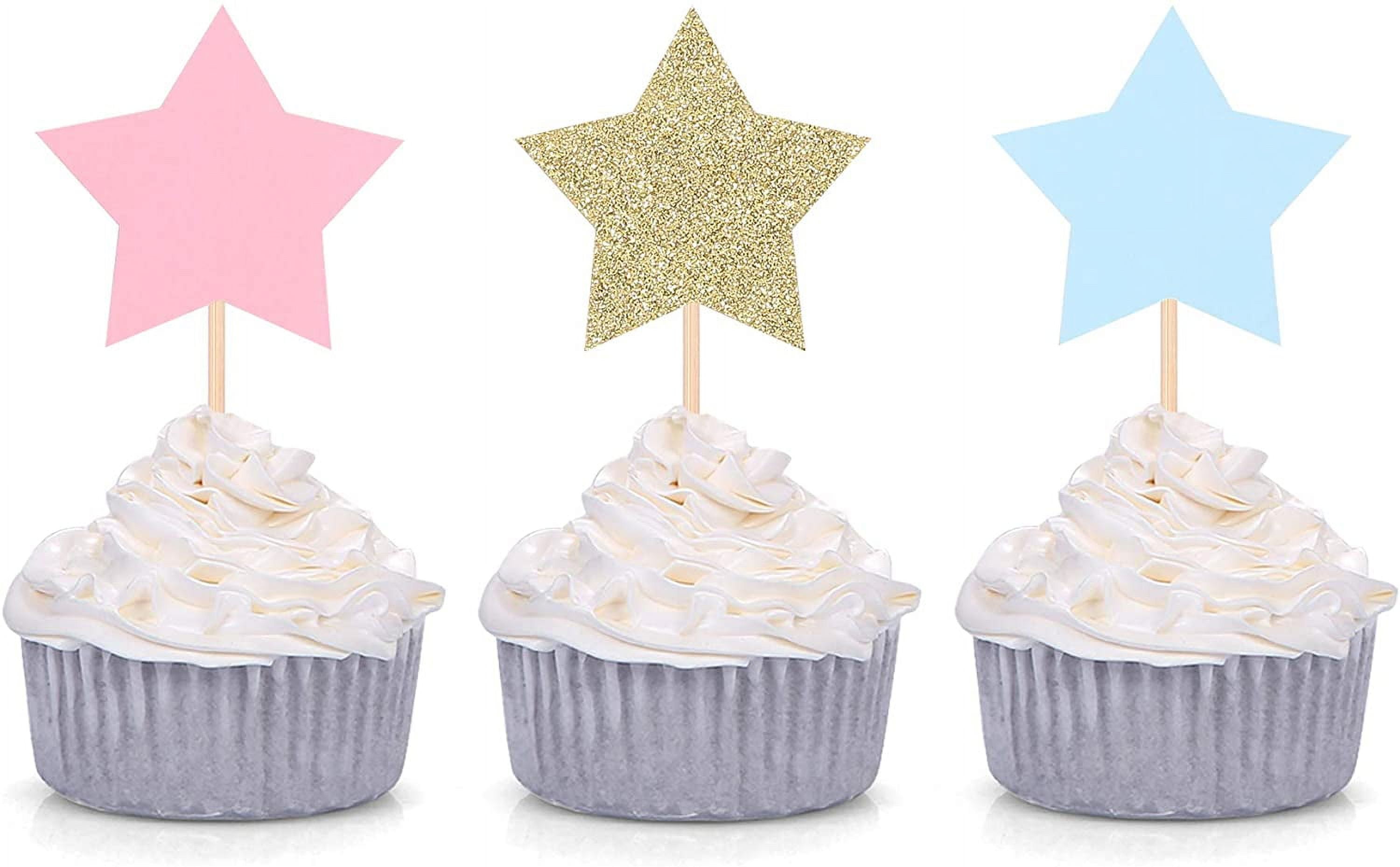 12pcs Twinkle Twinkle Little Star Cupcake Toppers for Kid's Birthday ...