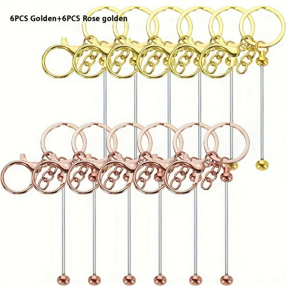 12pcs of Two-Color Basic Fashion Alloy Keychain Pendant Lanyard ...