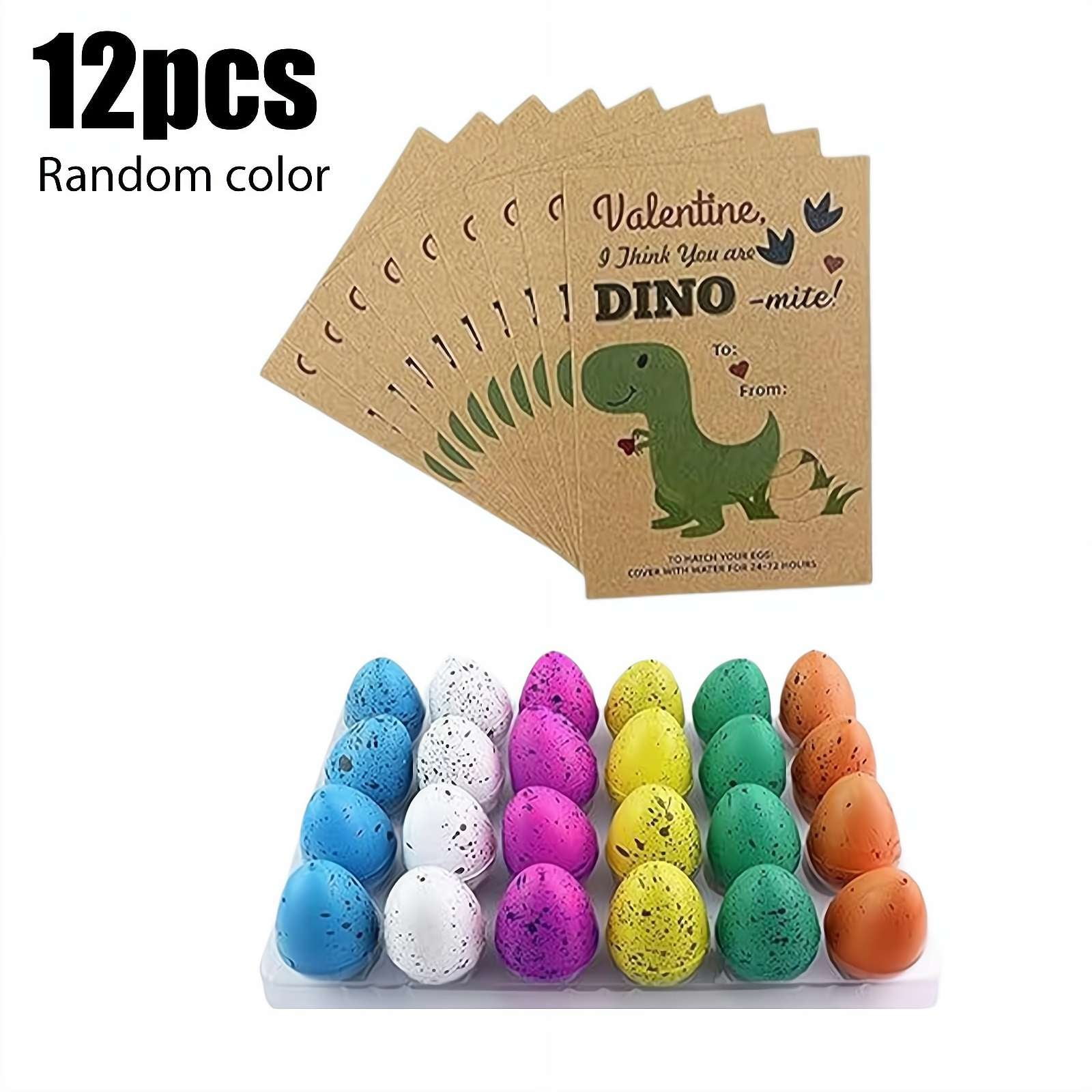 12pcs Valentines Day Gifts for Kids - Dinosaur Egg Hatching Card Bulk ...