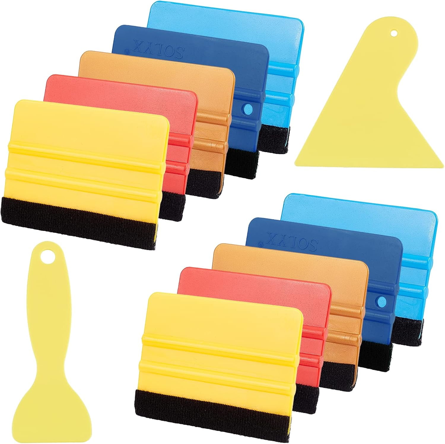 12pcs Vinyl Squeegee Felt Edge Squeegee 3.9 Inch/99mm Car Wrap Kit ...