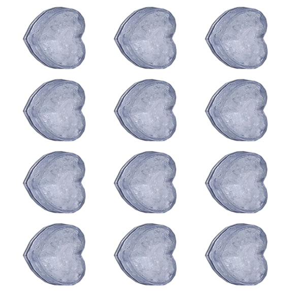 12pcs Water Activated Flashing Multicolor Heart Shape Ice Cubes Drink ...