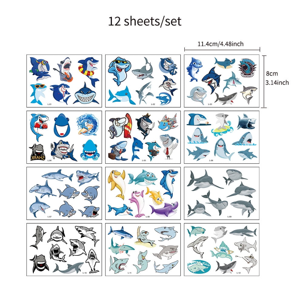 12pcs Waterproof Butterfly Pattern Temporary Realistic Color Butterfly ...