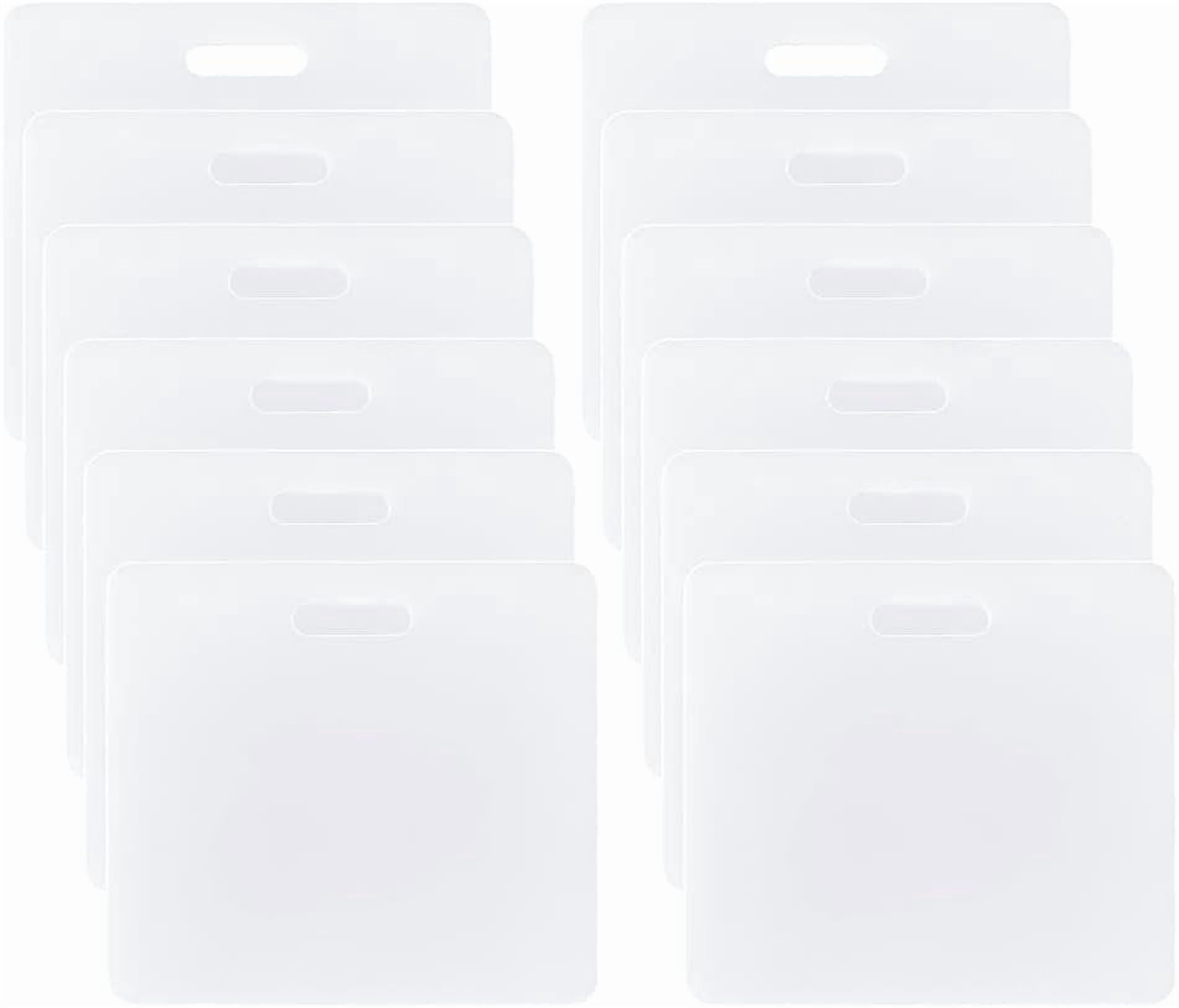 12pcs White Acrylic Badge Buddy 3.1x3.3inch DIY Badge Buddy Blanks Set ...