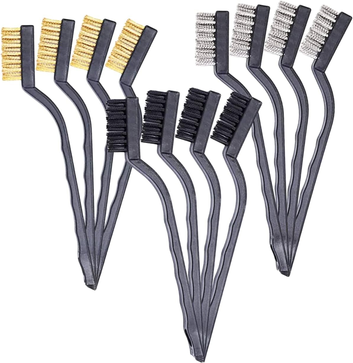 12pcs Wire Brush Set Steel Brush for Cleaning Wire for Cleaning Brass ...