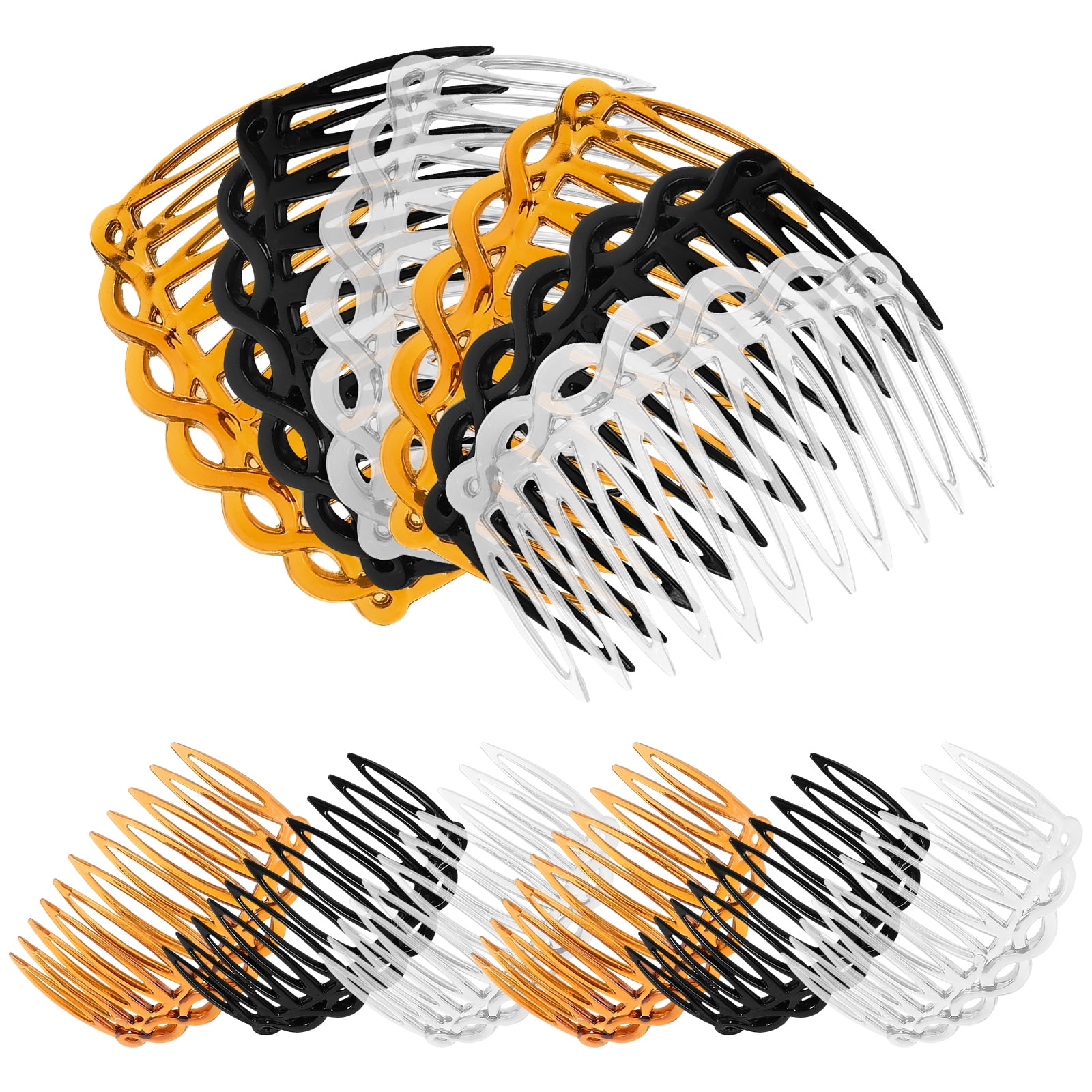 12pcs Women Hair Side Combs Decorative Side Hair Combs Girls Hairpin ...