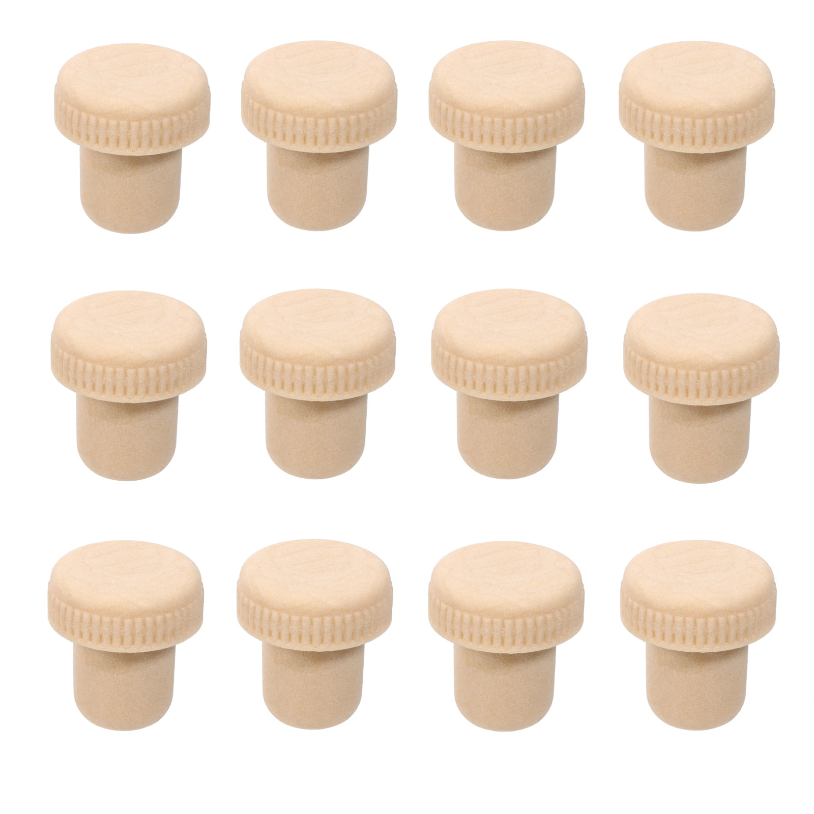 12pcs Wood Bottle Stoppers Sealing Plugs Glass Corks - Walmart.com