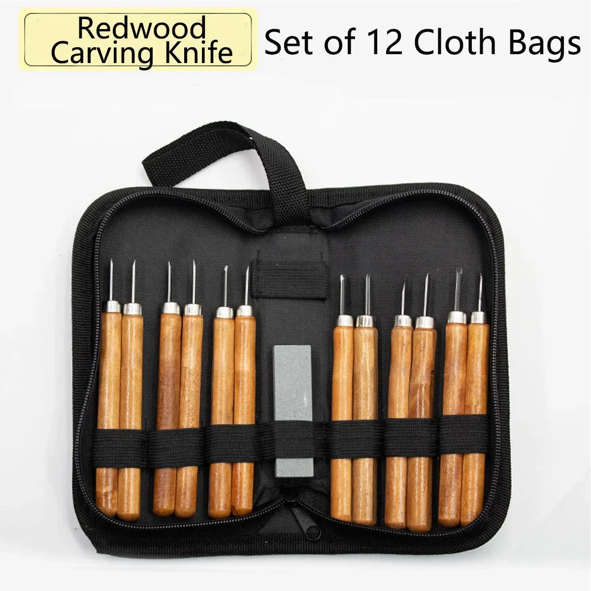 12pcs Wood Carving Chisel Knife Hand Tool Set for Basic Detailed ...