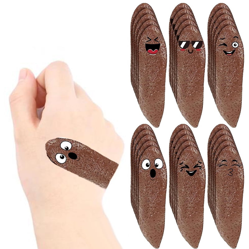 12pcs/lot Kawaii Cartoon Poop Pattern Waterproof Band Aid Hemostasis ...